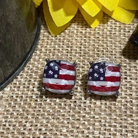 Jewelry | American Flag Stud Earrings | Poshmark